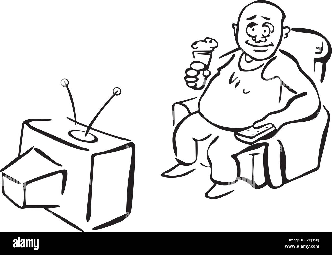 Guy lazy Black and White Stock Photos & Images - Alamy