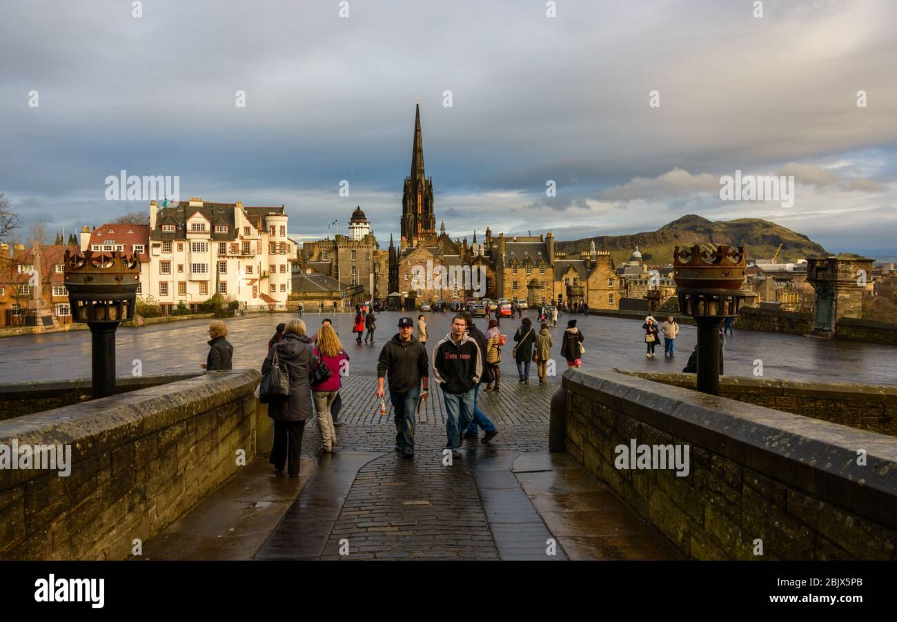 The Edinburgh Castle Esplanade Stock Photo - Alamy