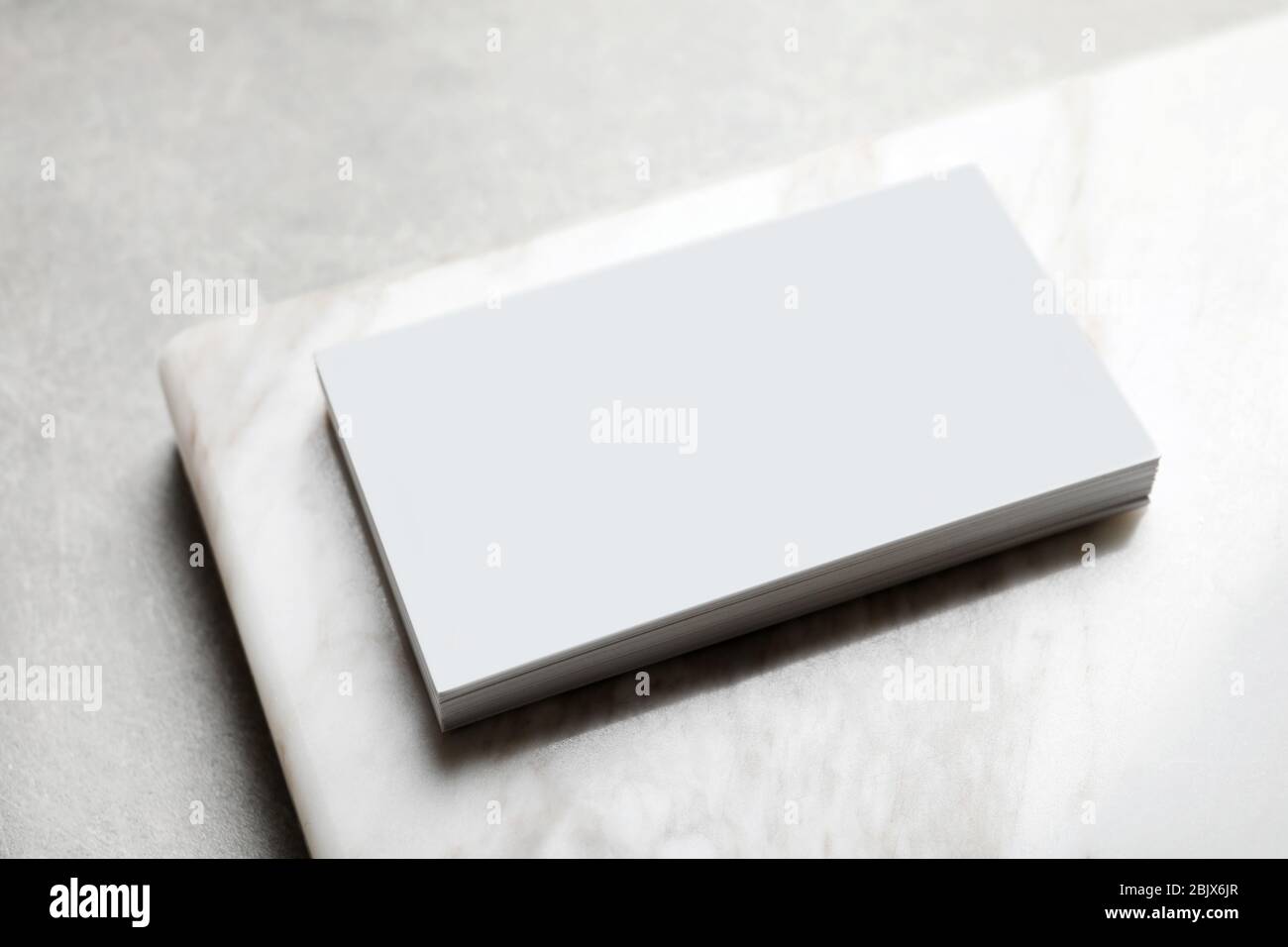 Blank business cards on board Stock Photo - Alamy