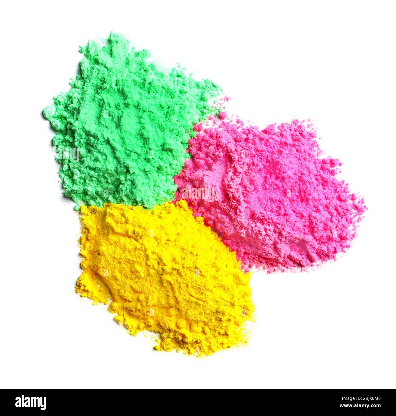 Colorful powders for Holi festival on white background Stock Photo - Alamy