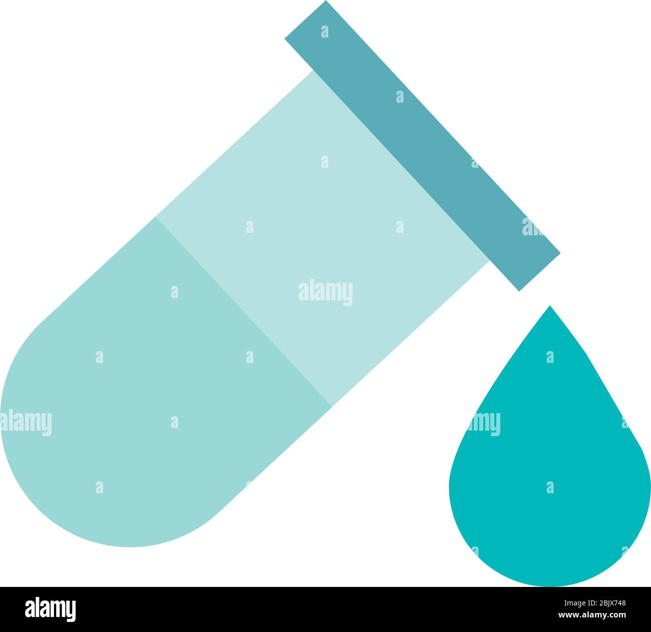 test tube sample drop health care equipment medical vector illustration ...