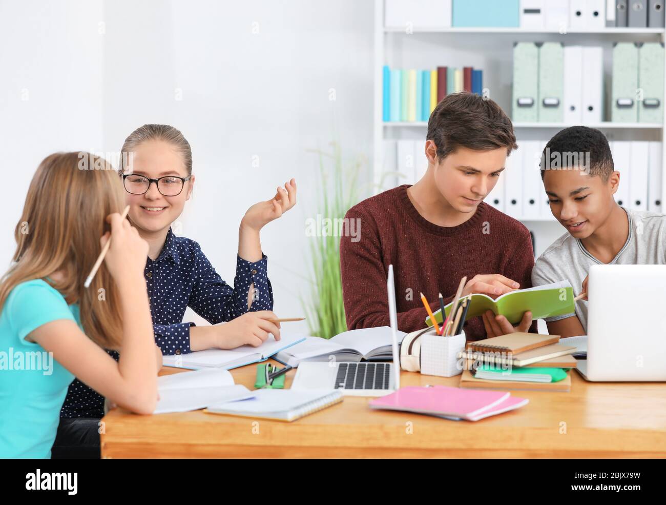 African boy doing homework hi-res stock photography and images - Alamy