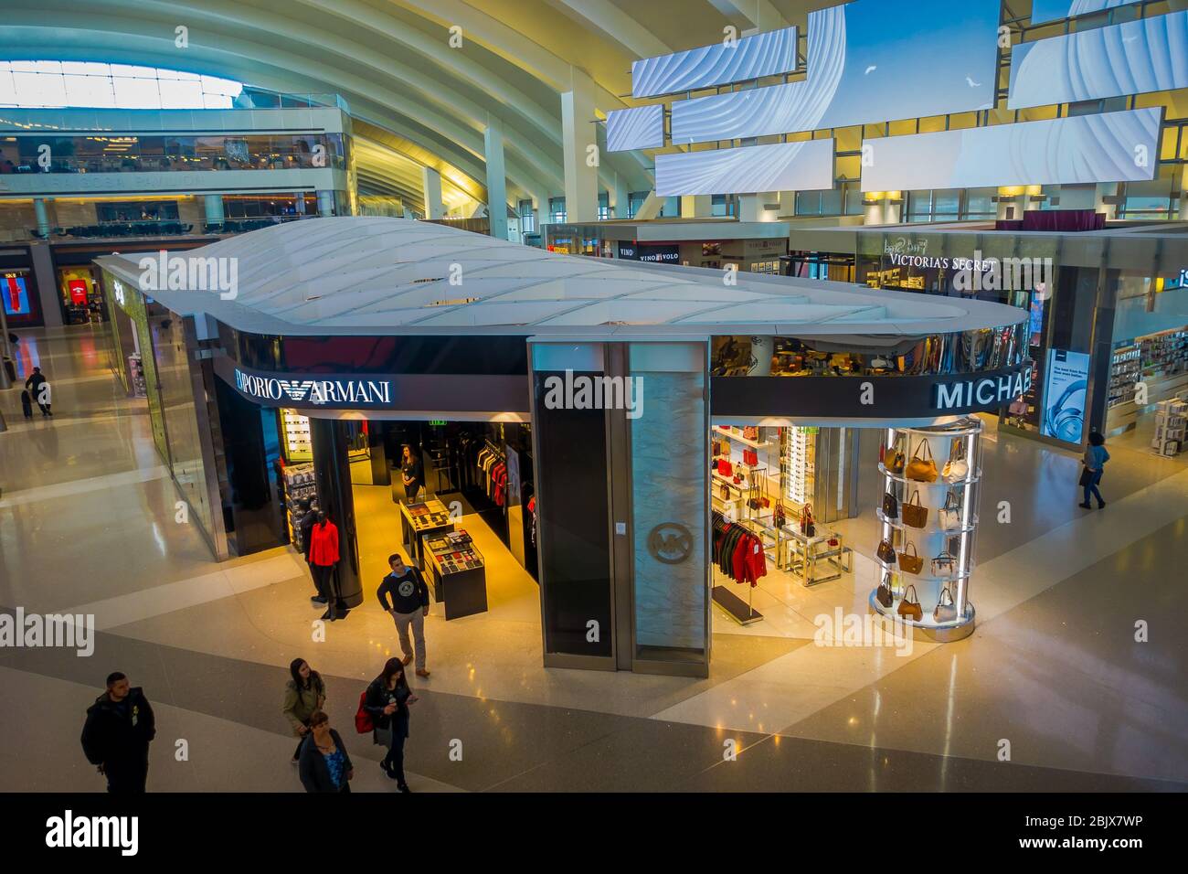 Lax airport interior architecture hi-res stock photography and images ...
