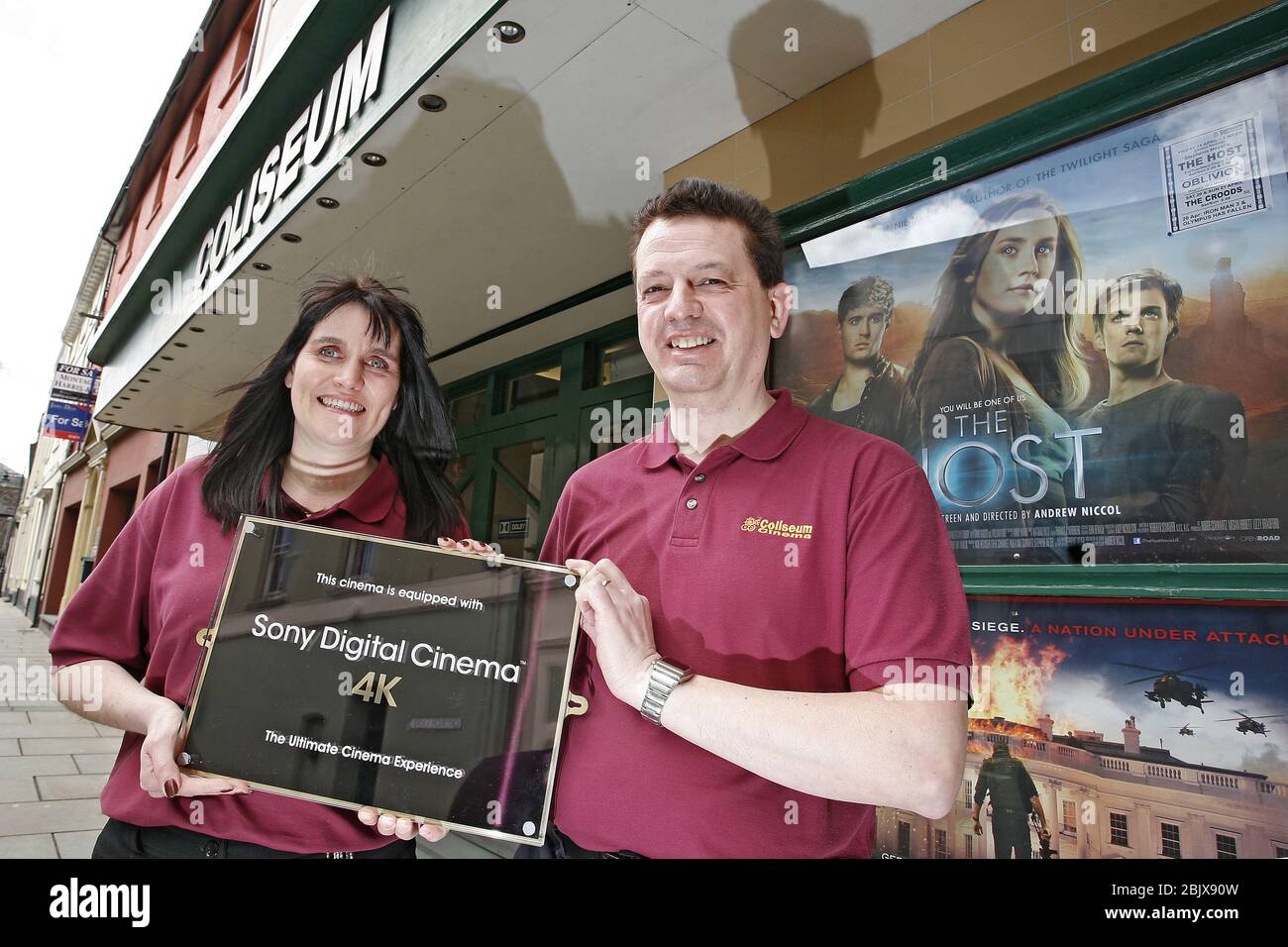 Peter Davies and wife Irene owners of the 90 year old coliseum cinema ...