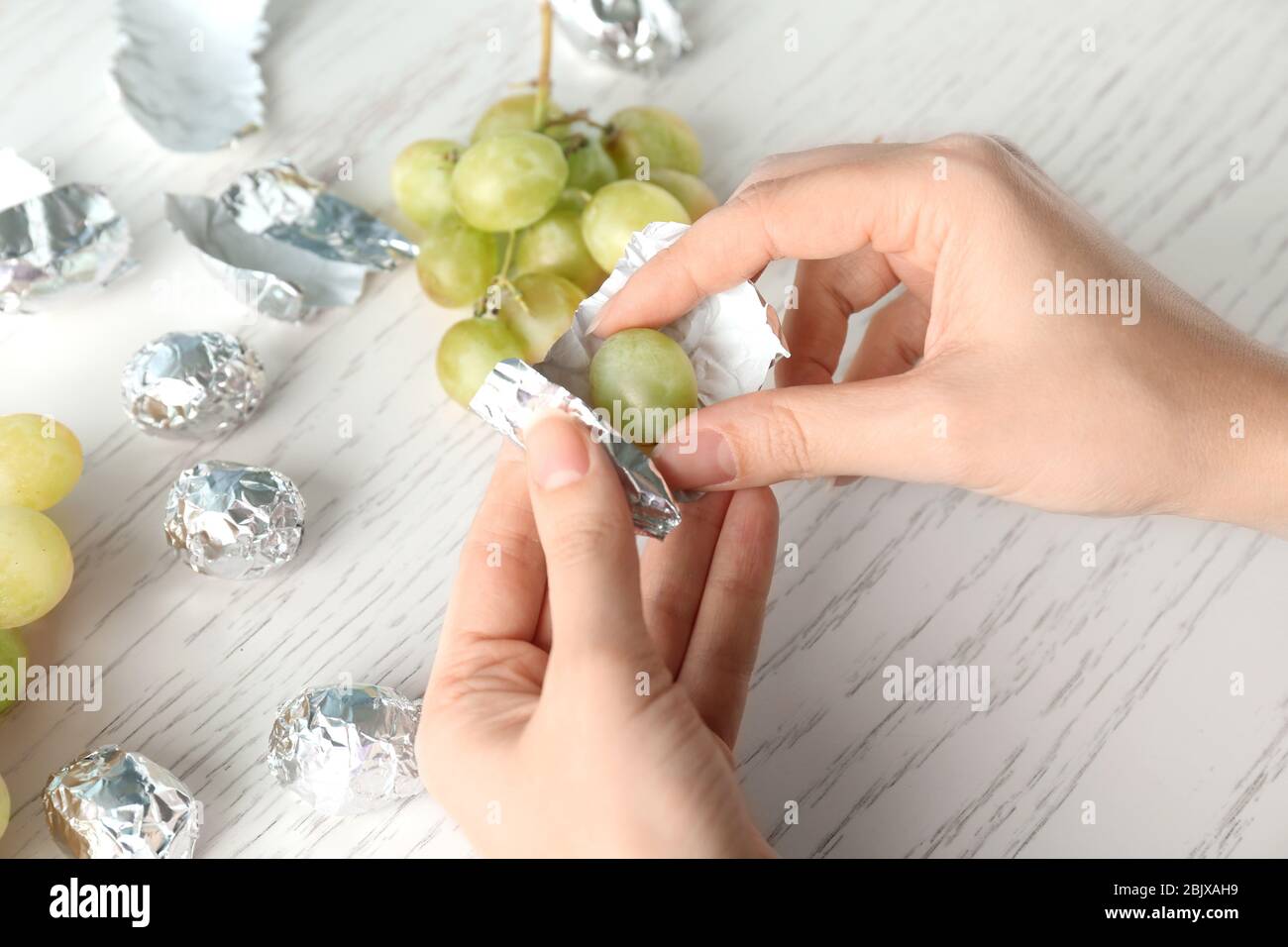 Fruit wrapping foil hi-res stock photography and images - Alamy