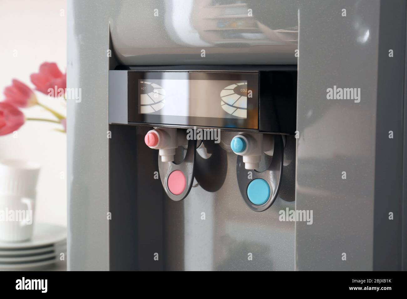 Modern water cooler, closeup Stock Photo - Alamy