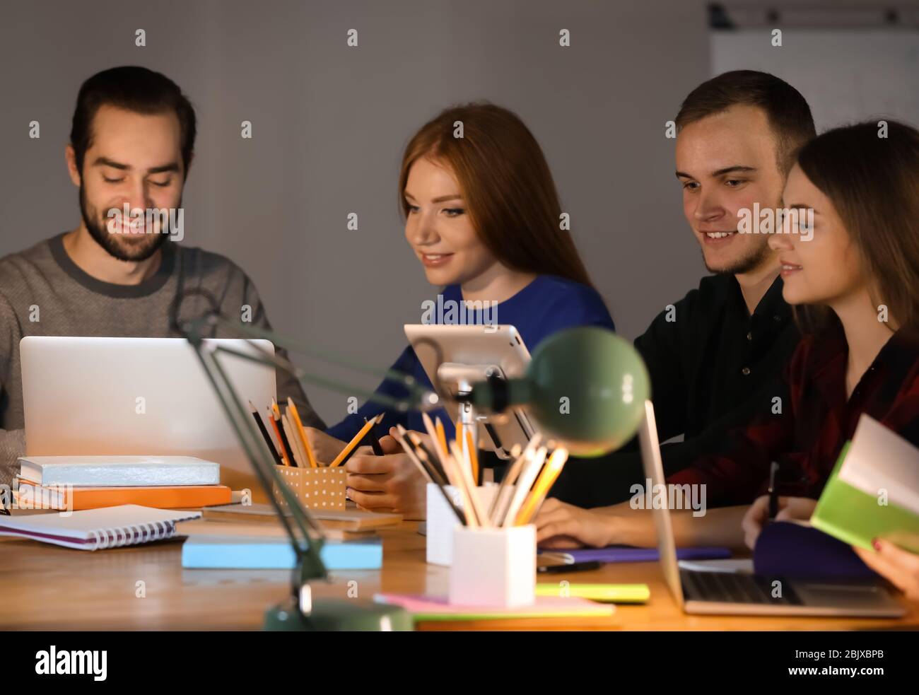 Students late class hi-res stock photography and images - Alamy