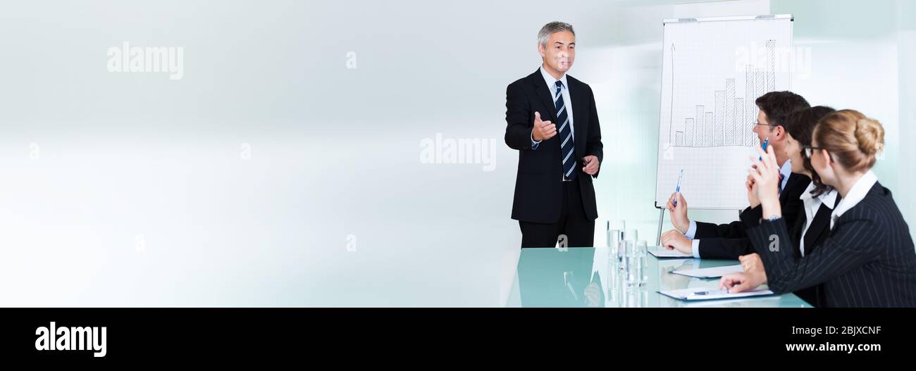 Team Of People Asking Motivation Manager Question Stock Photo - Alamy
