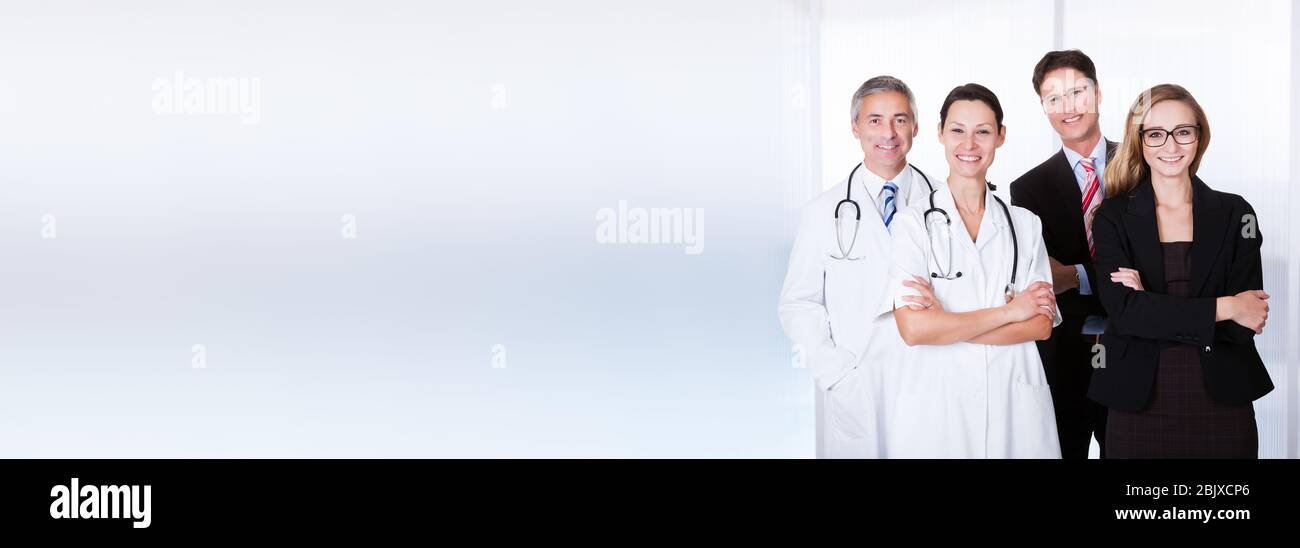 Healthcare Medical Management And Doctors In Hospital Stock Photo - Alamy