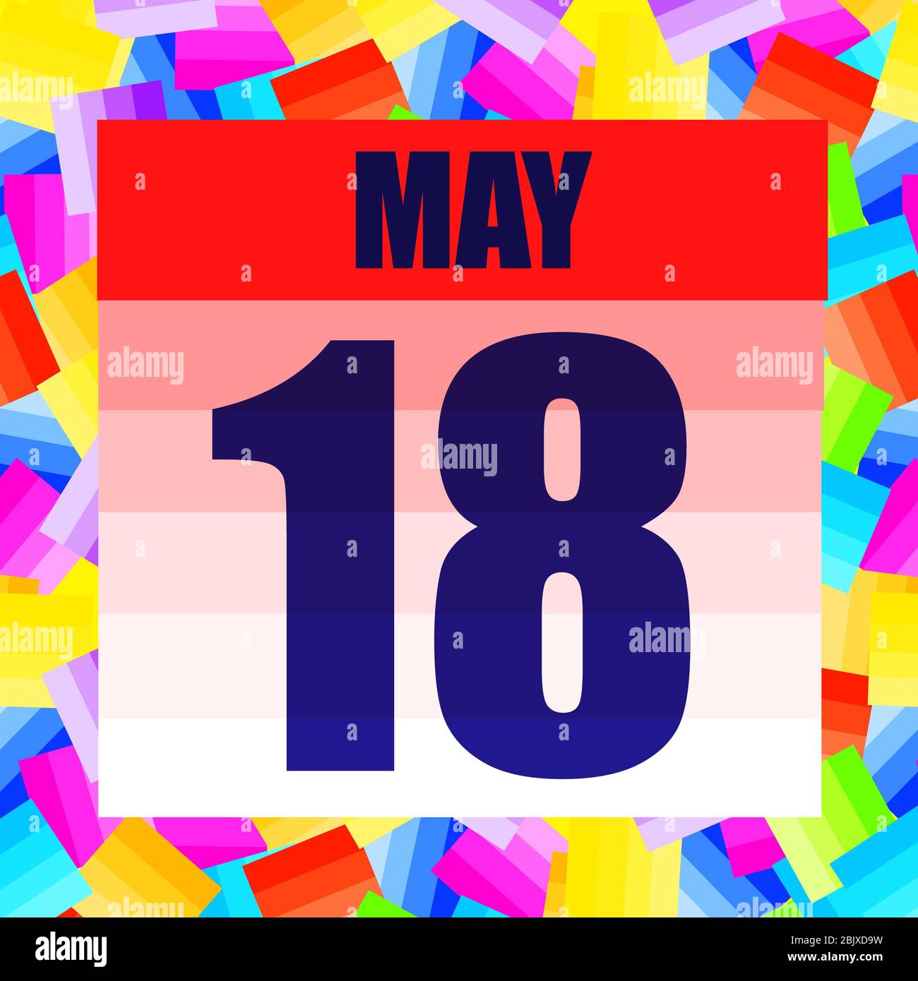 May 18 icon. For planning important day. Banner for holidays and ...