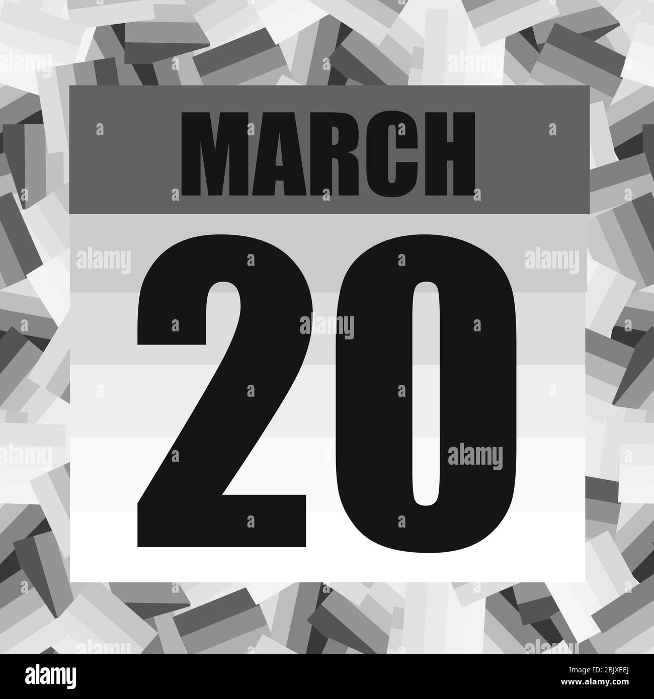 March 20 icon. For planning important day. Banner for holidays and ...