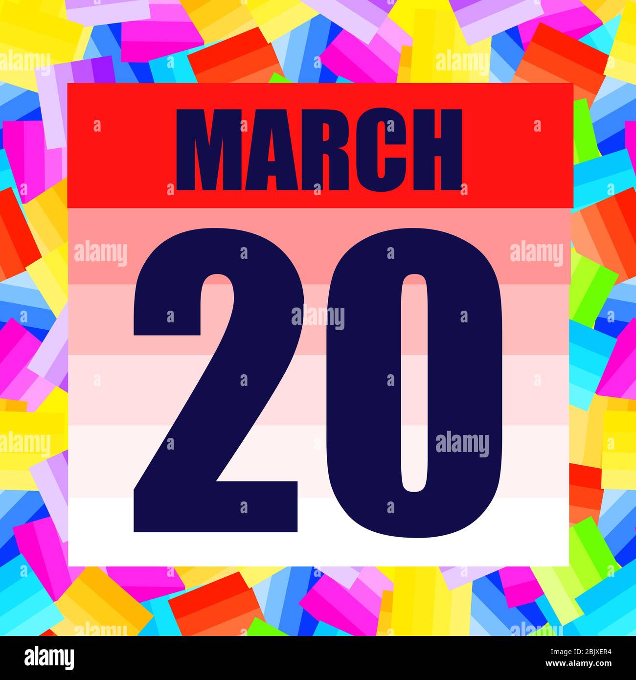 March 20 icon. For planning important day. Banner for holidays and ...