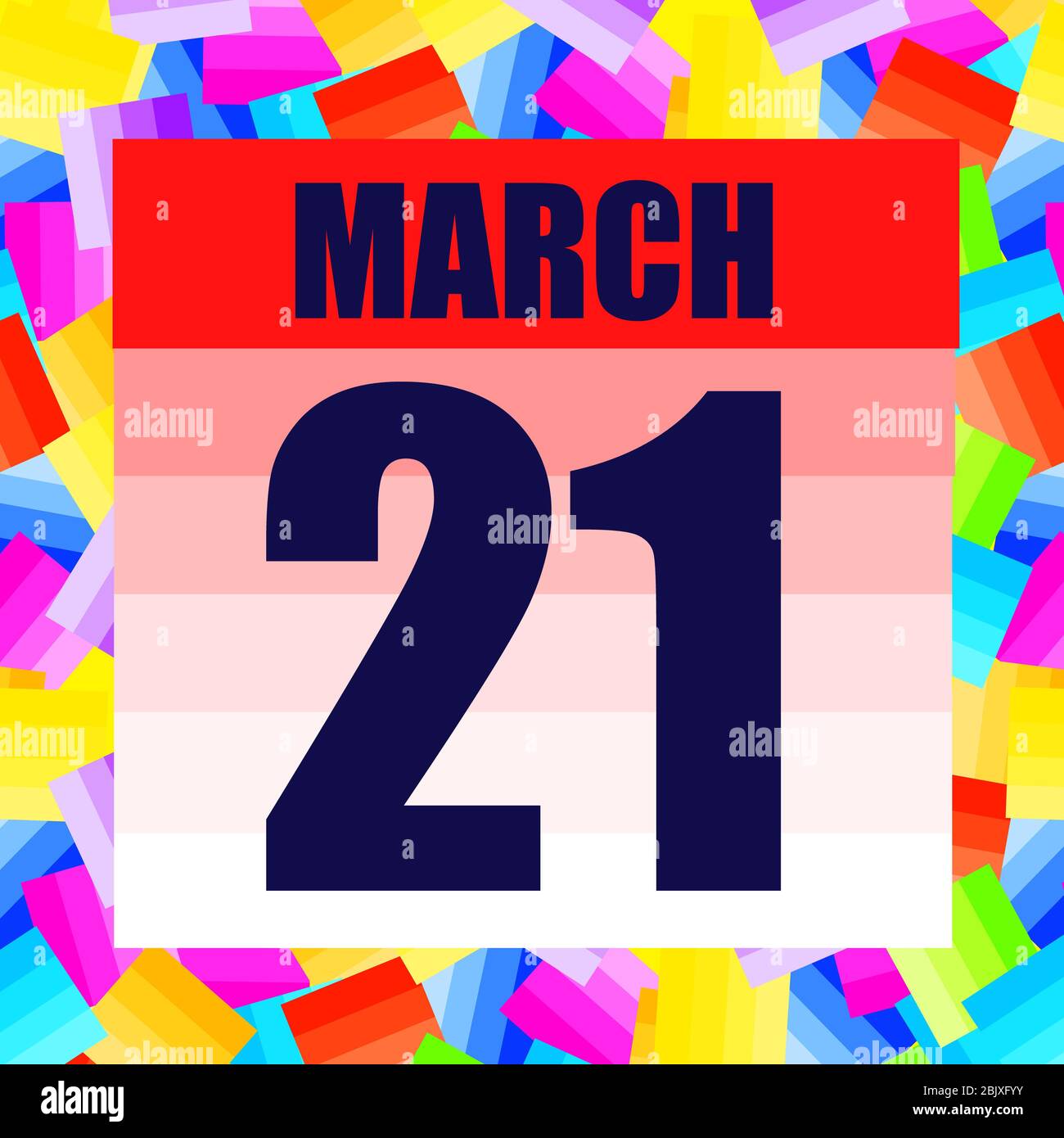 March 21 icon. For planning important day. Banner for holidays and ...