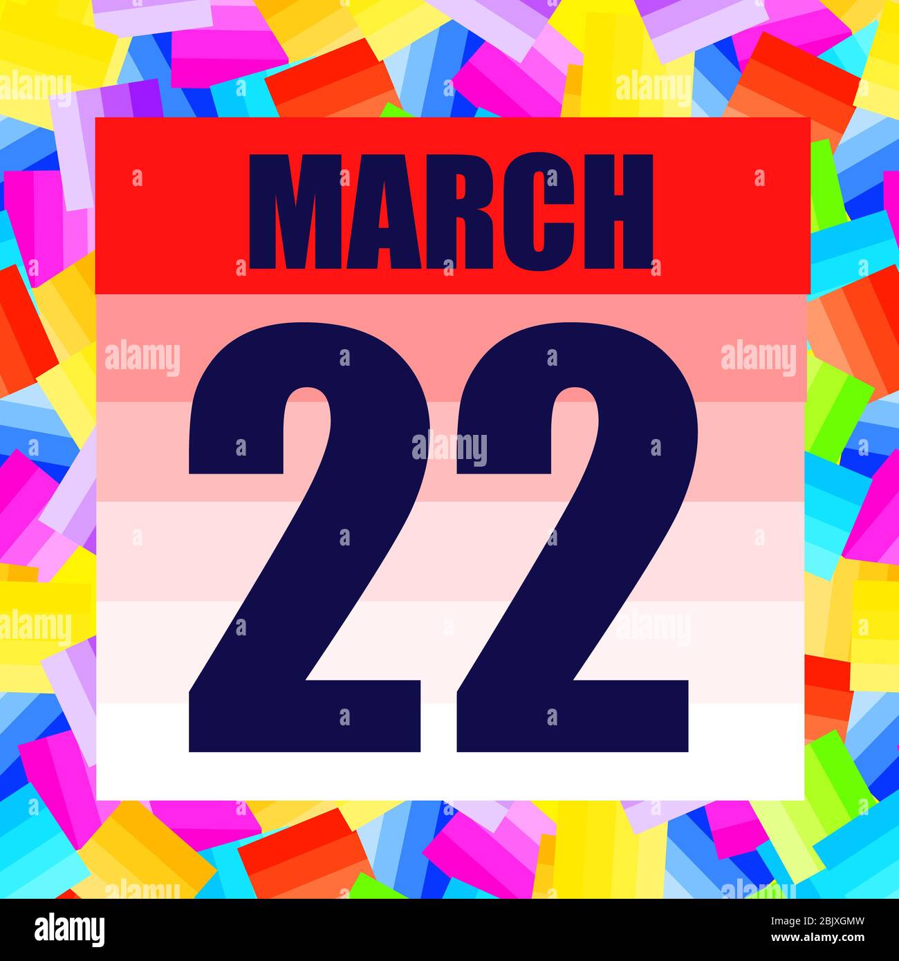 March 22 icon. For planning important day. Banner for holidays and ...