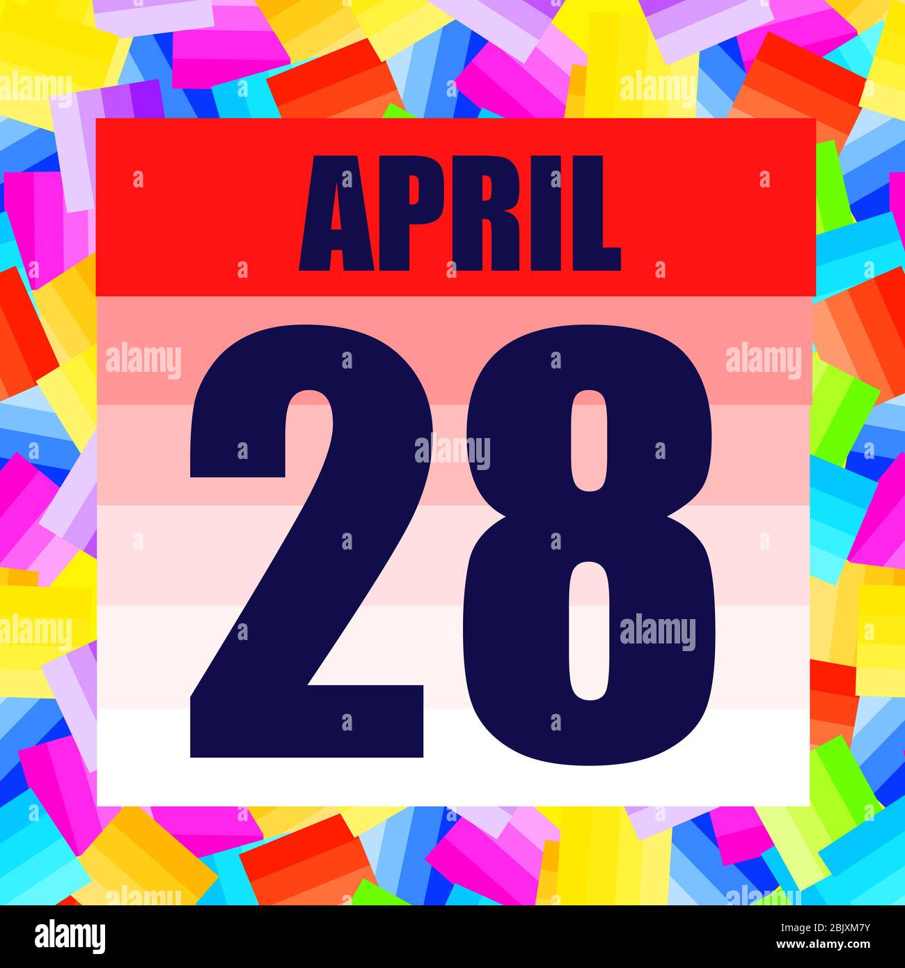 April 28 icon. For planning important day. Banner for holidays and ...