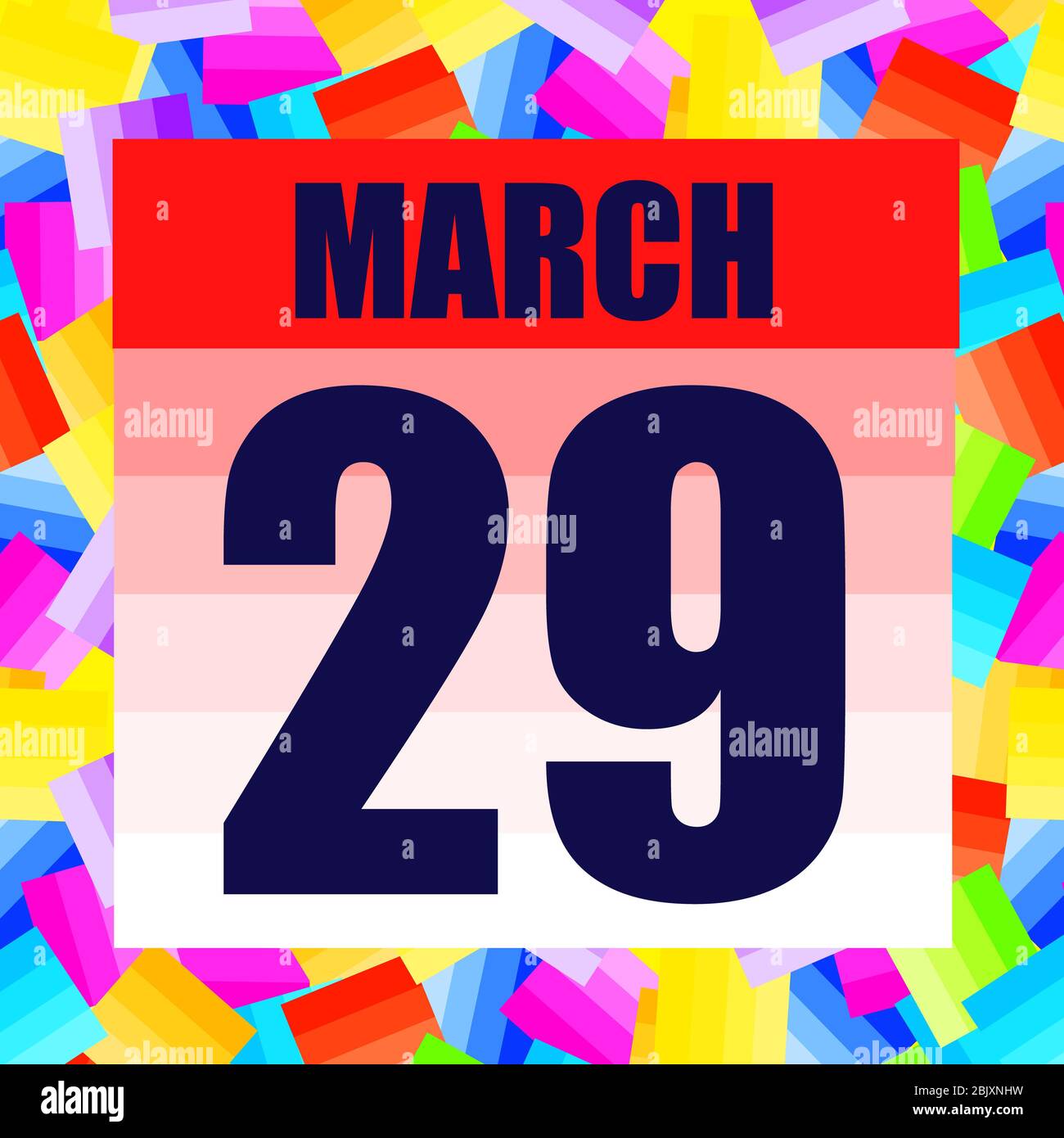 March 29 icon. For planning important day. Banner for holidays and ...
