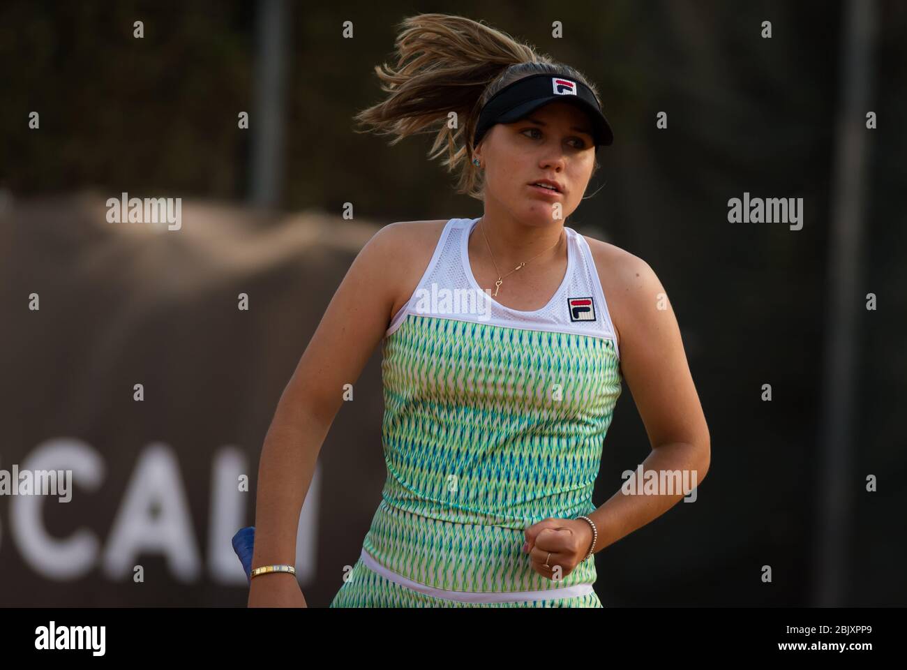 Sofia Kenin of the United States in action during her third-round match ...
