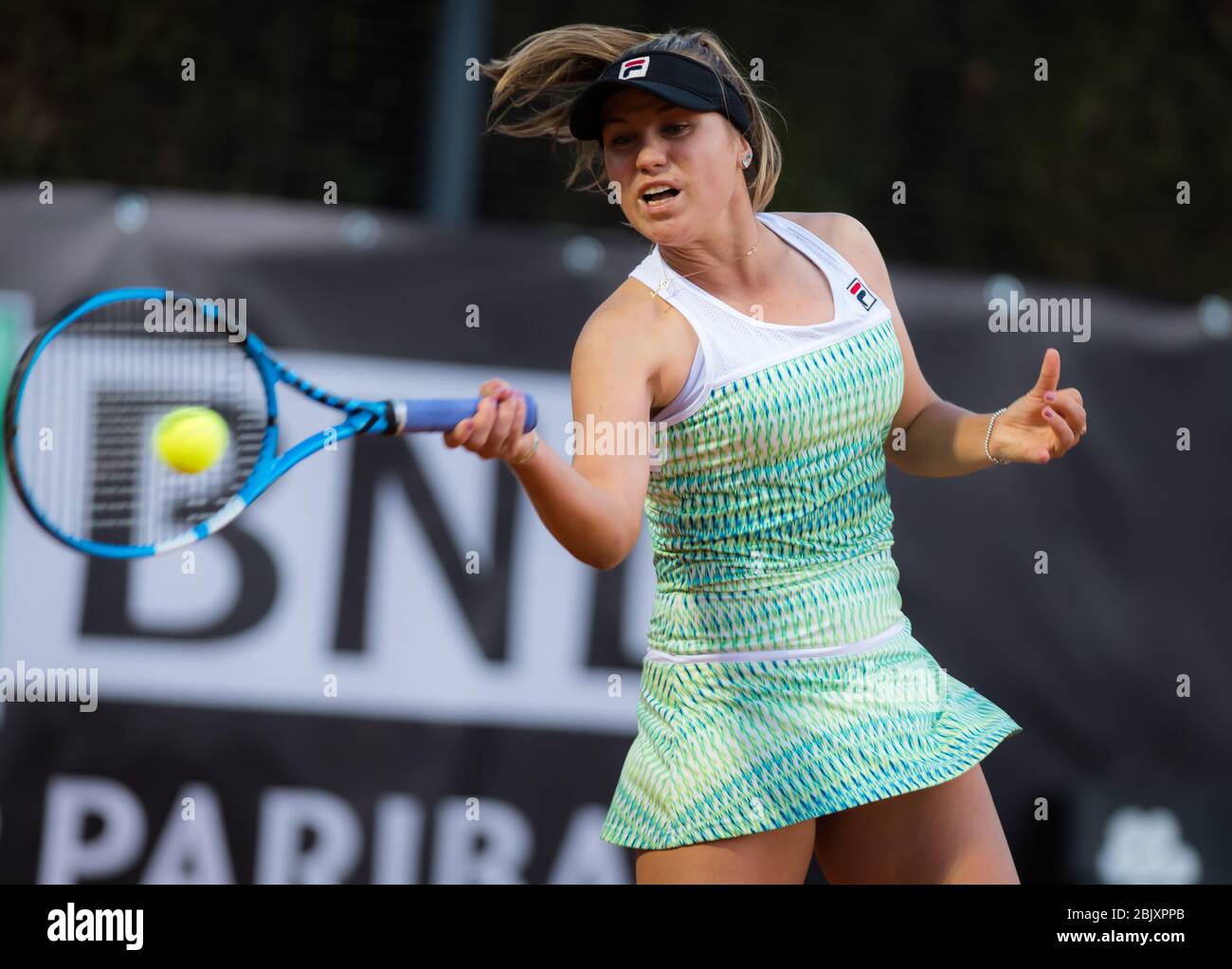 Sofia Kenin of the United States in action during her third-round match ...