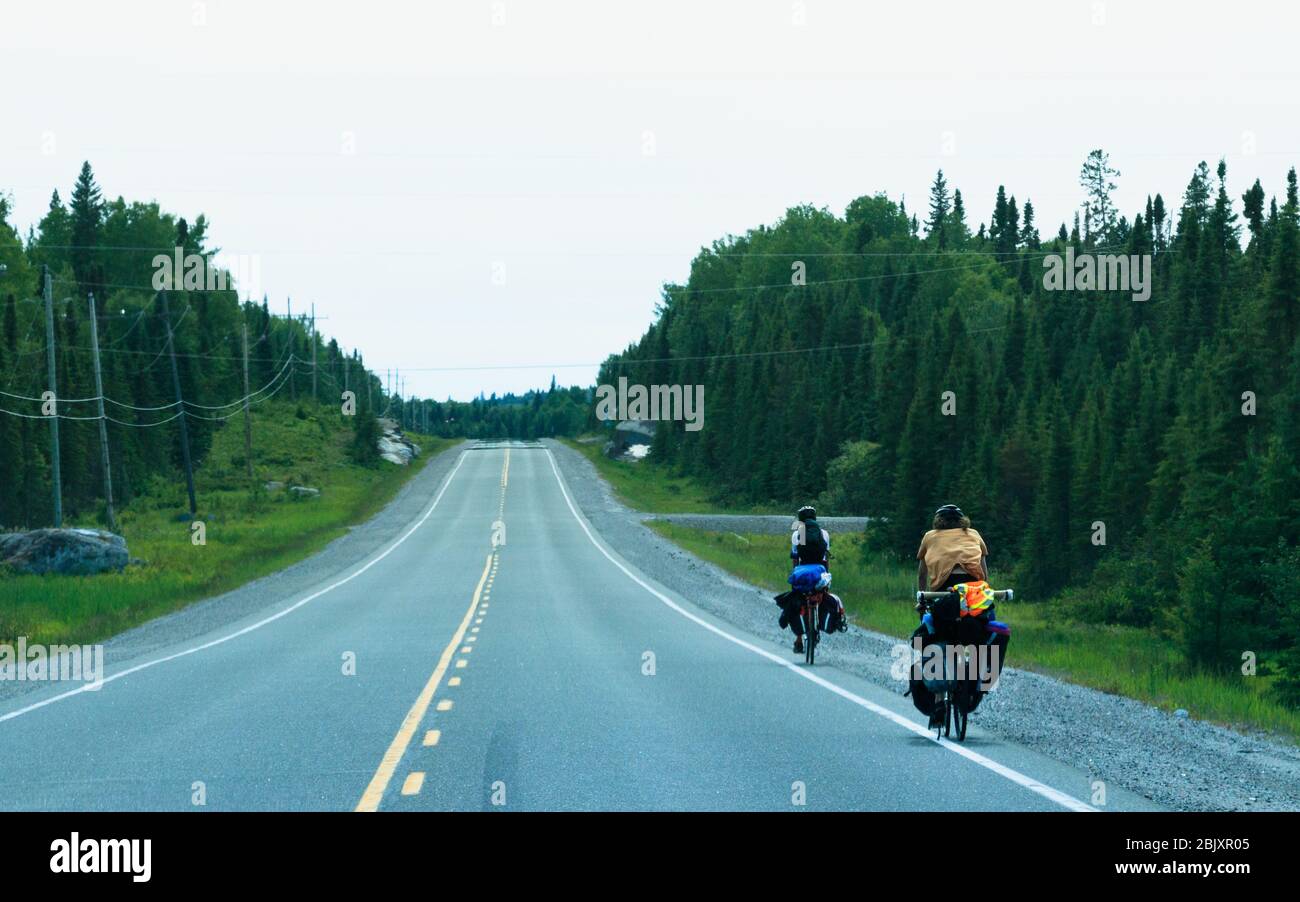 Cyclist canada highway hi-res stock photography and images - Alamy