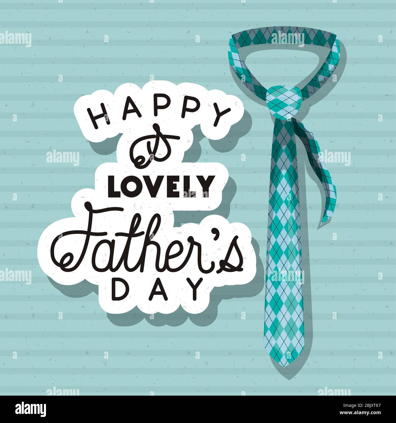 Happy and lovely fathers day and necktie vector design Stock Vector ...