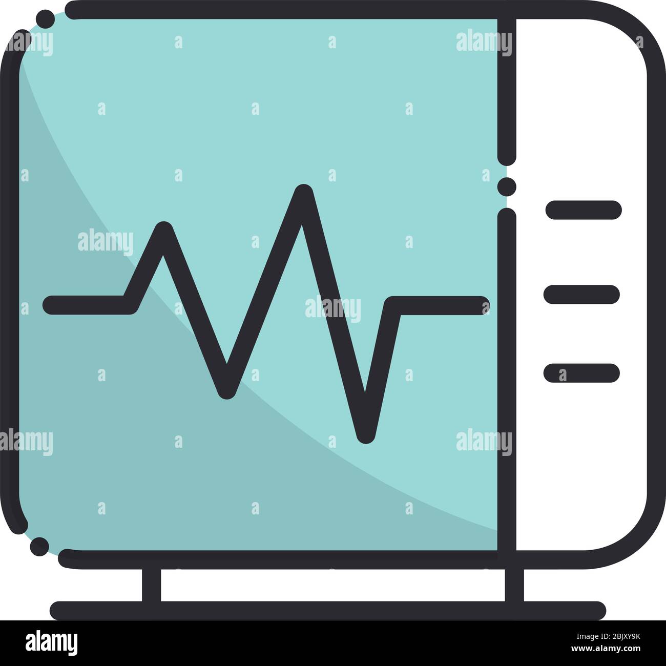 Ecg monitoring system Stock Vector Images - Alamy