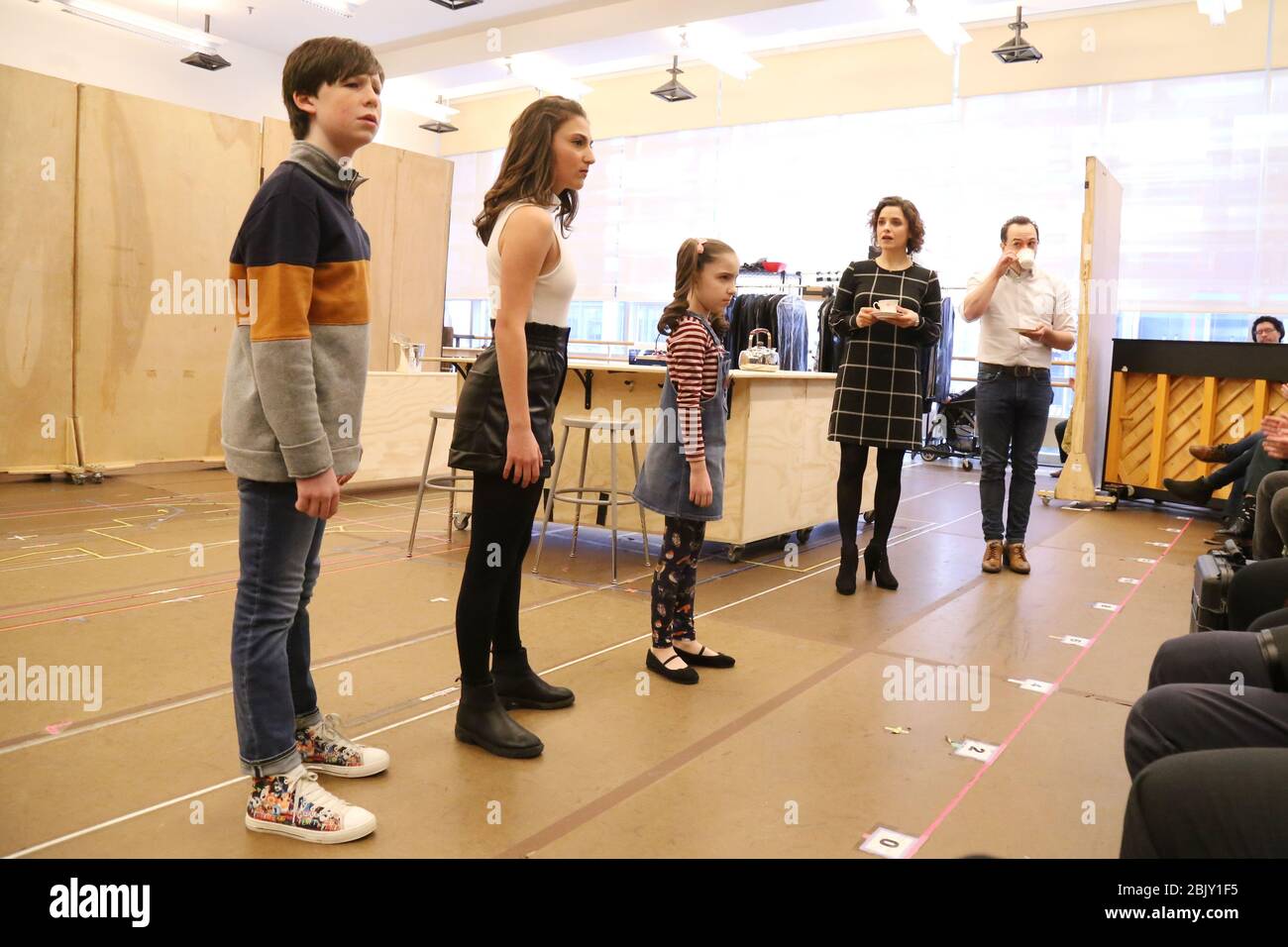 NEW YORK, NY- FEBRUARY 19: Jake Ryan Flynn, Analise Scarpaci, Avery ...