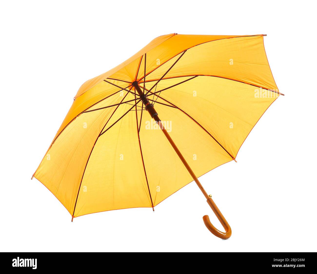 Stylish umbrella on white background Stock Photo - Alamy