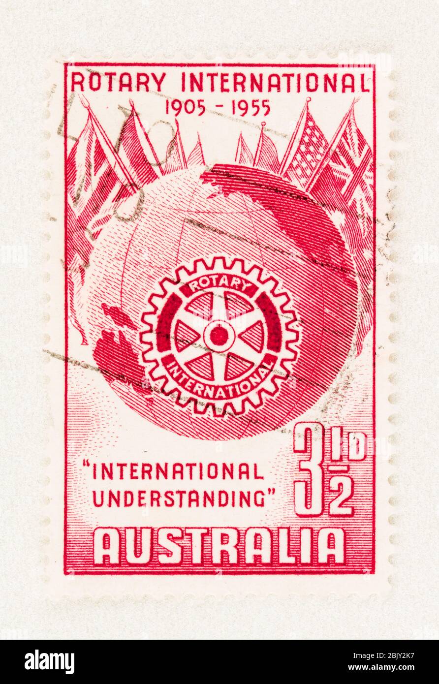 Stamp australia flag hi-res stock photography and images - Alamy