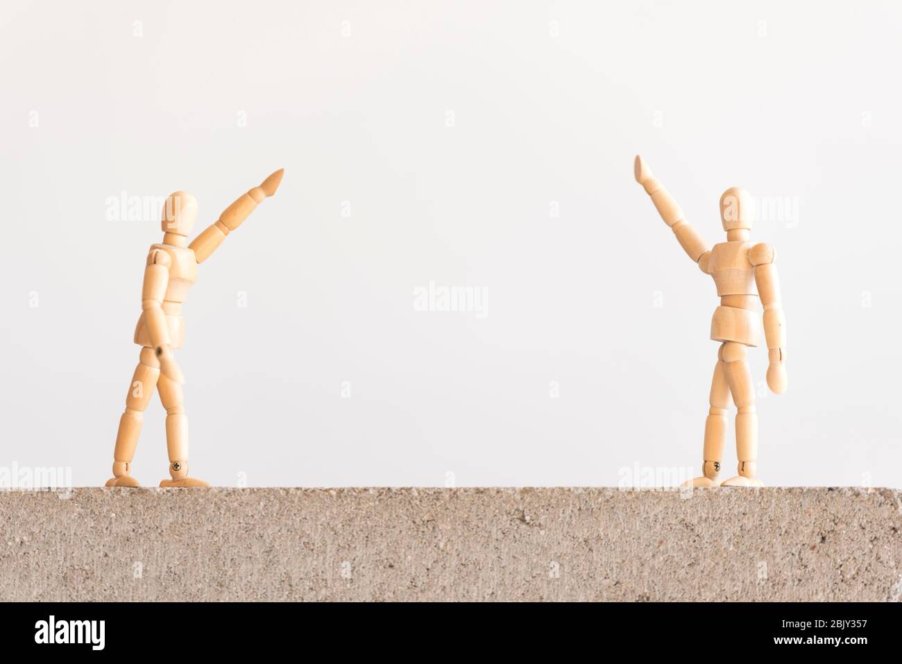 Two standing figures separated hi-res stock photography and images - Alamy