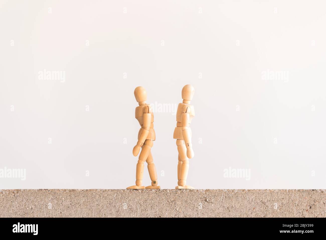 Two angry people back to back hi-res stock photography and images - Alamy