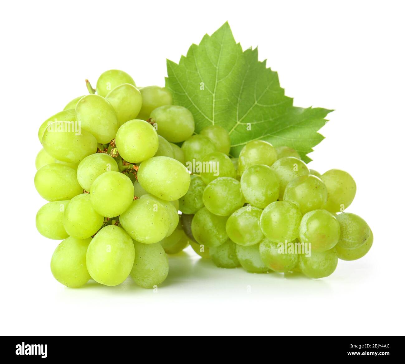 Ripe sweet grapes on white background Stock Photo - Alamy