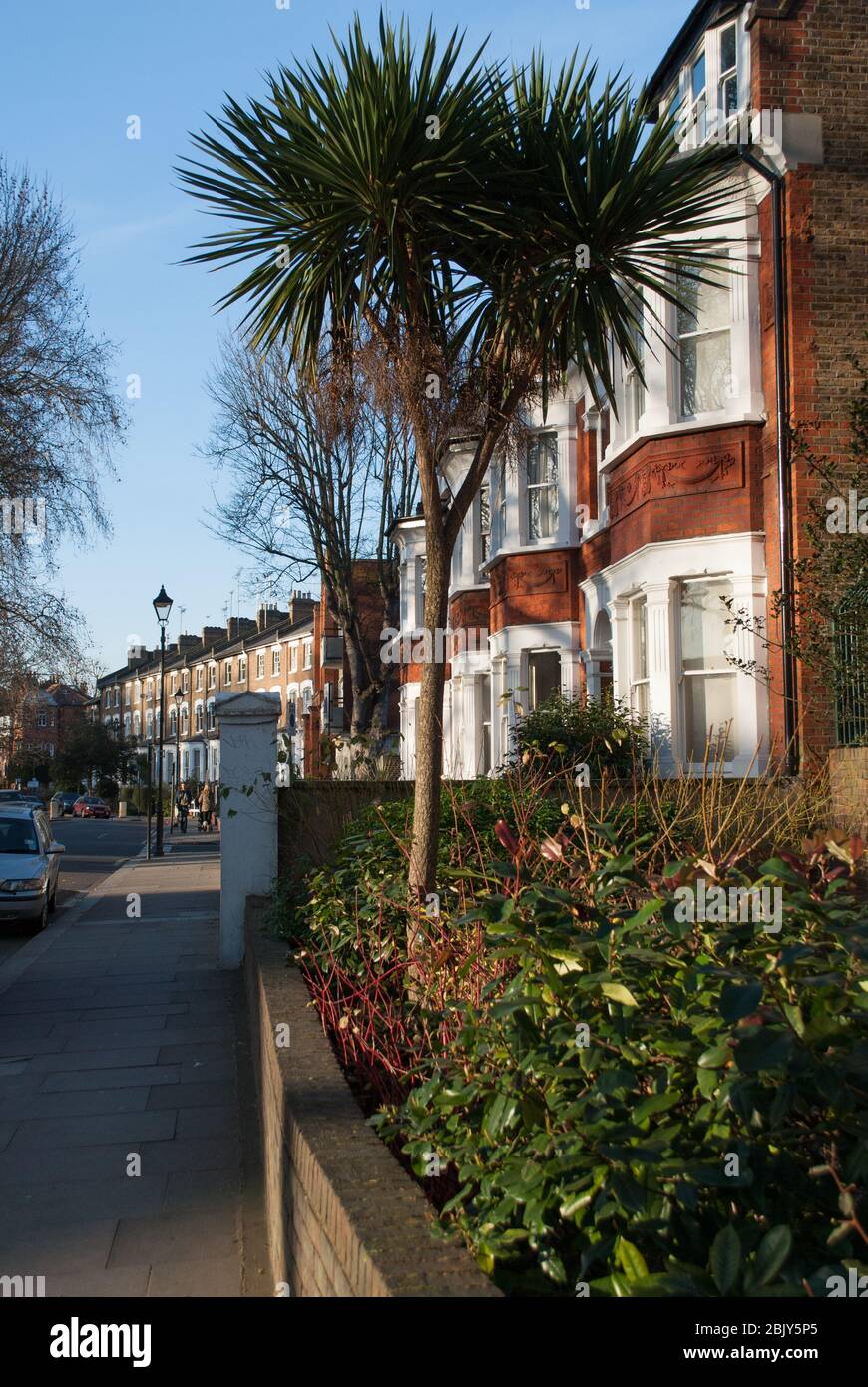 Victorian Terraces on Brook Green, Hammersmith, London W6 Stock Photo ...