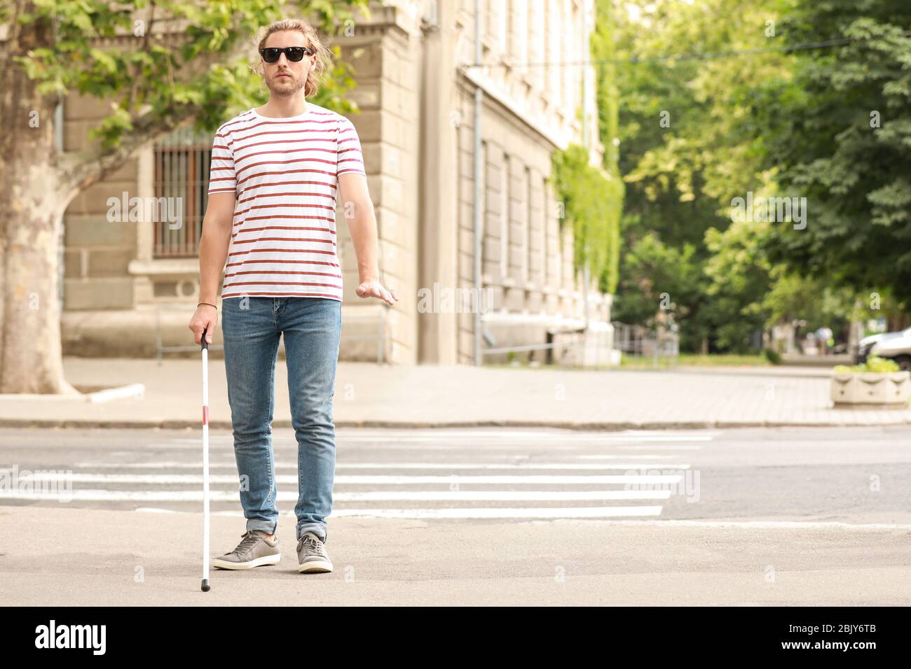 Blind Man Stick High Resolution Stock Photography and Images - Alamy