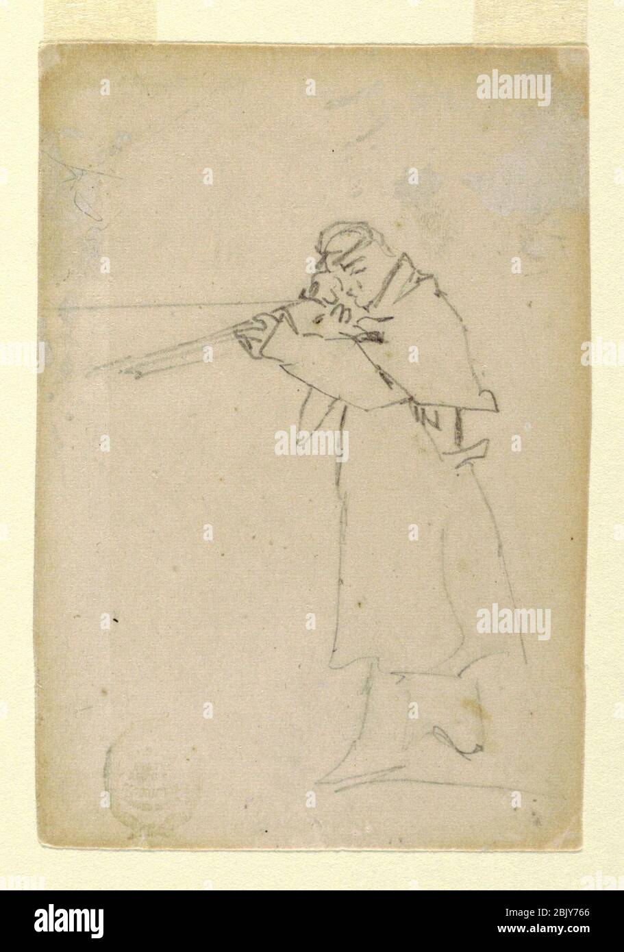 Drawing, Soldier Taking Aim, 1862 Stock Photo - Alamy