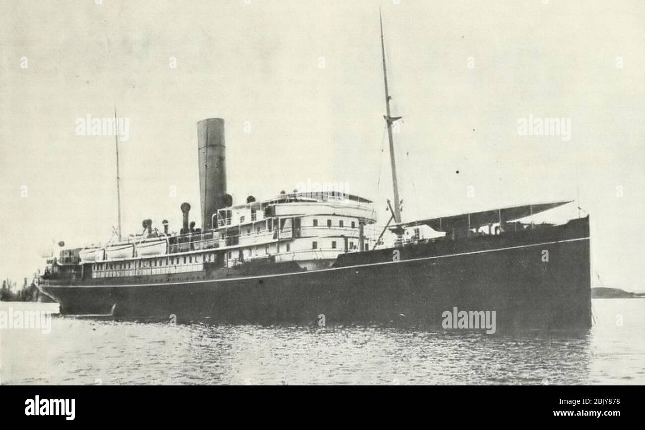 HMS Osmanieh passenger ship built 1906 sunk Dec 31 1917 Stock Photo - Alamy