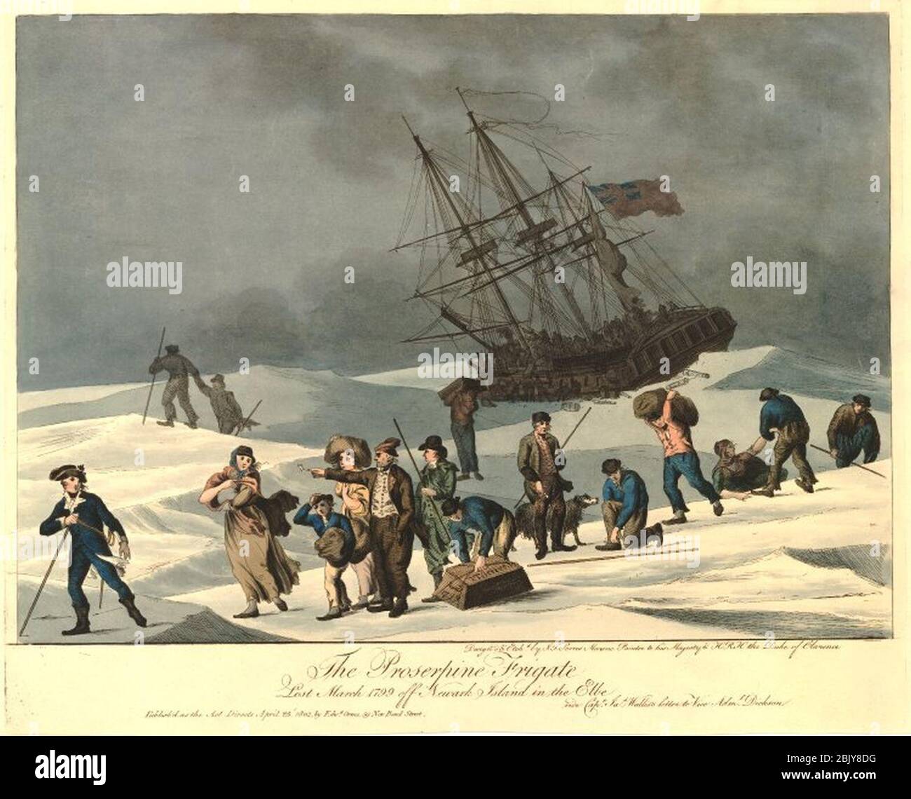 HMS Proserpine (1777) wrecked Stock Photo - Alamy