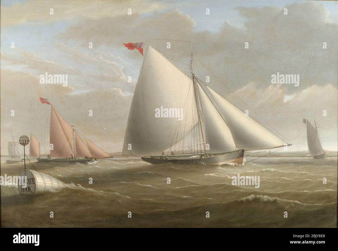 HMS Revenue Cutter Vigilant Towing a Captured Barque , by H. Rolfe ...