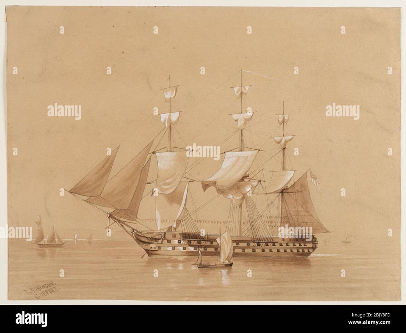 HMS Revenge at Gosport Stock Photo - Alamy