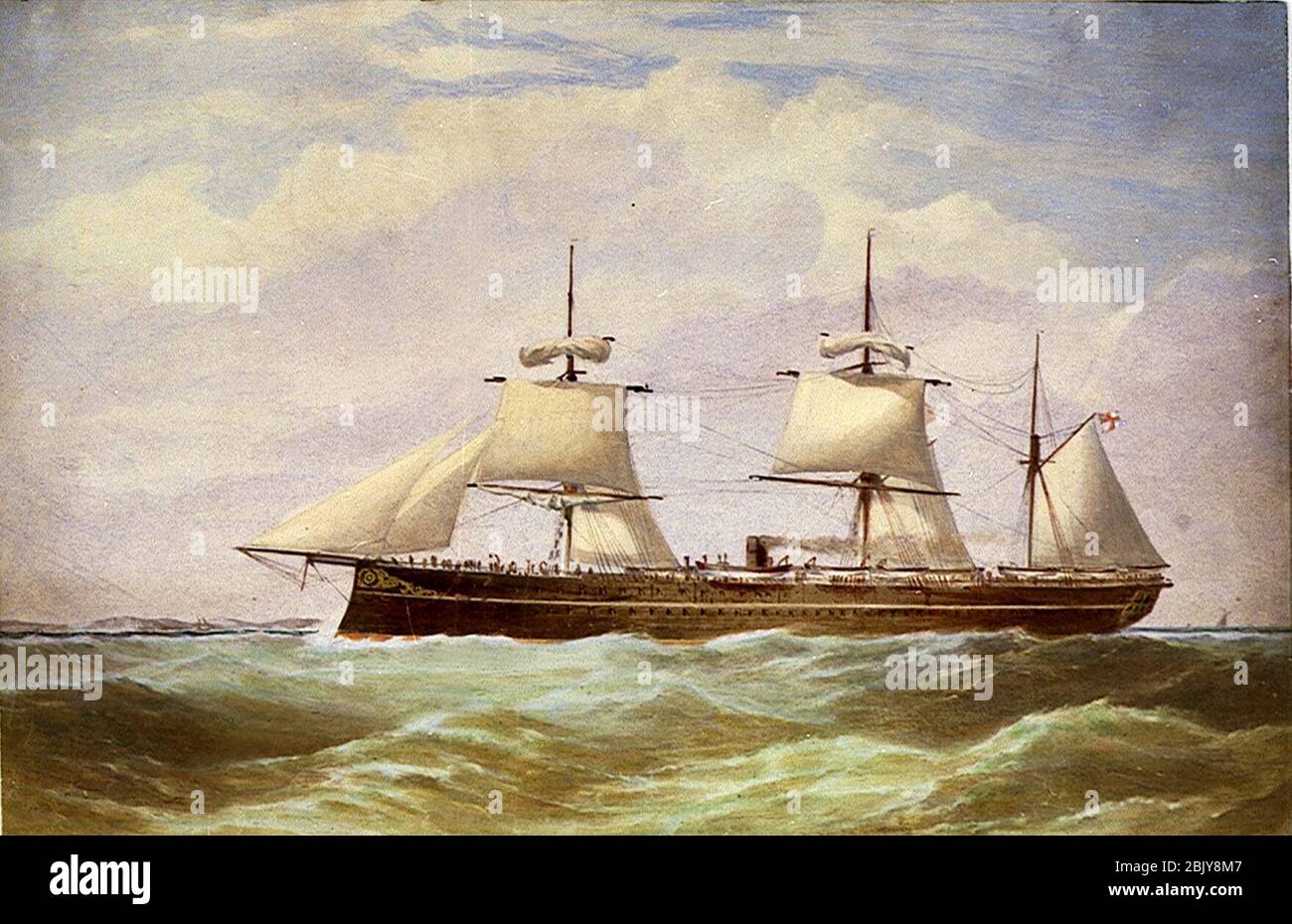 HMS Serapis 1866 Stock Photo - Alamy
