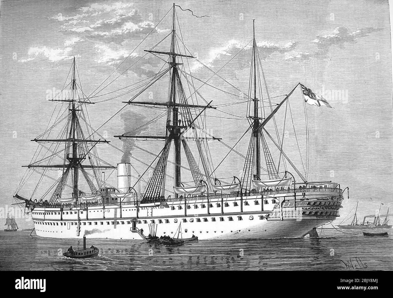 Hms prince wales Black and White Stock Photos & Images - Alamy