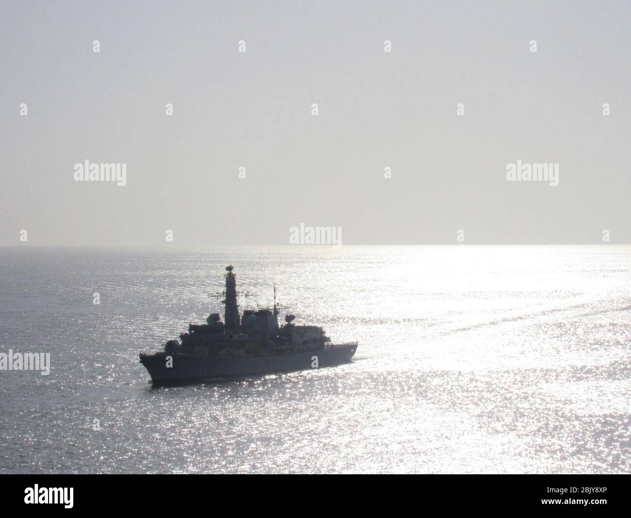 HMS Sutherland (F81) underway on 26 January 2018 (180126 Stock Photo ...