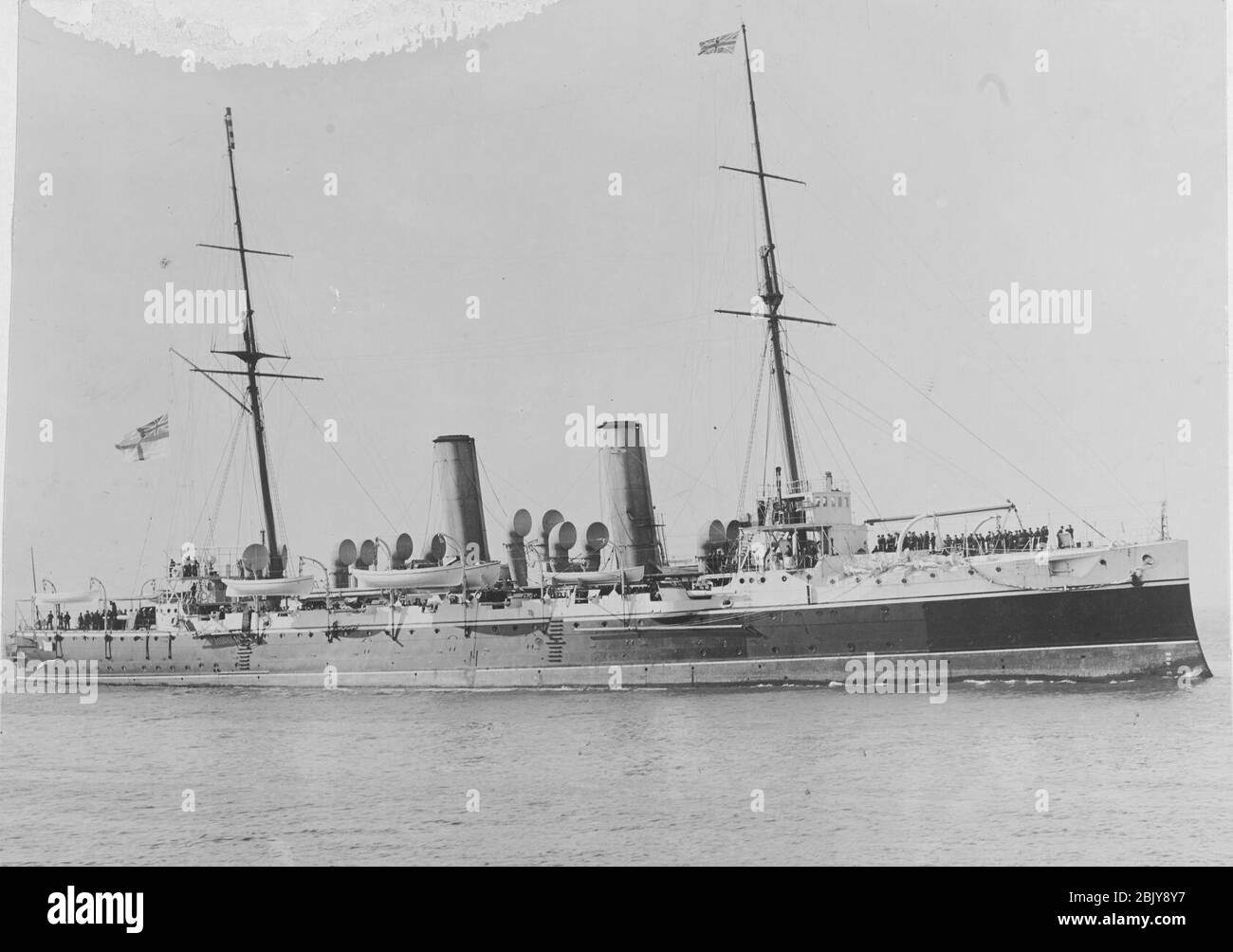 HMS Talbot (ship, 1896) - NH 563 - cropped Stock Photo - Alamy