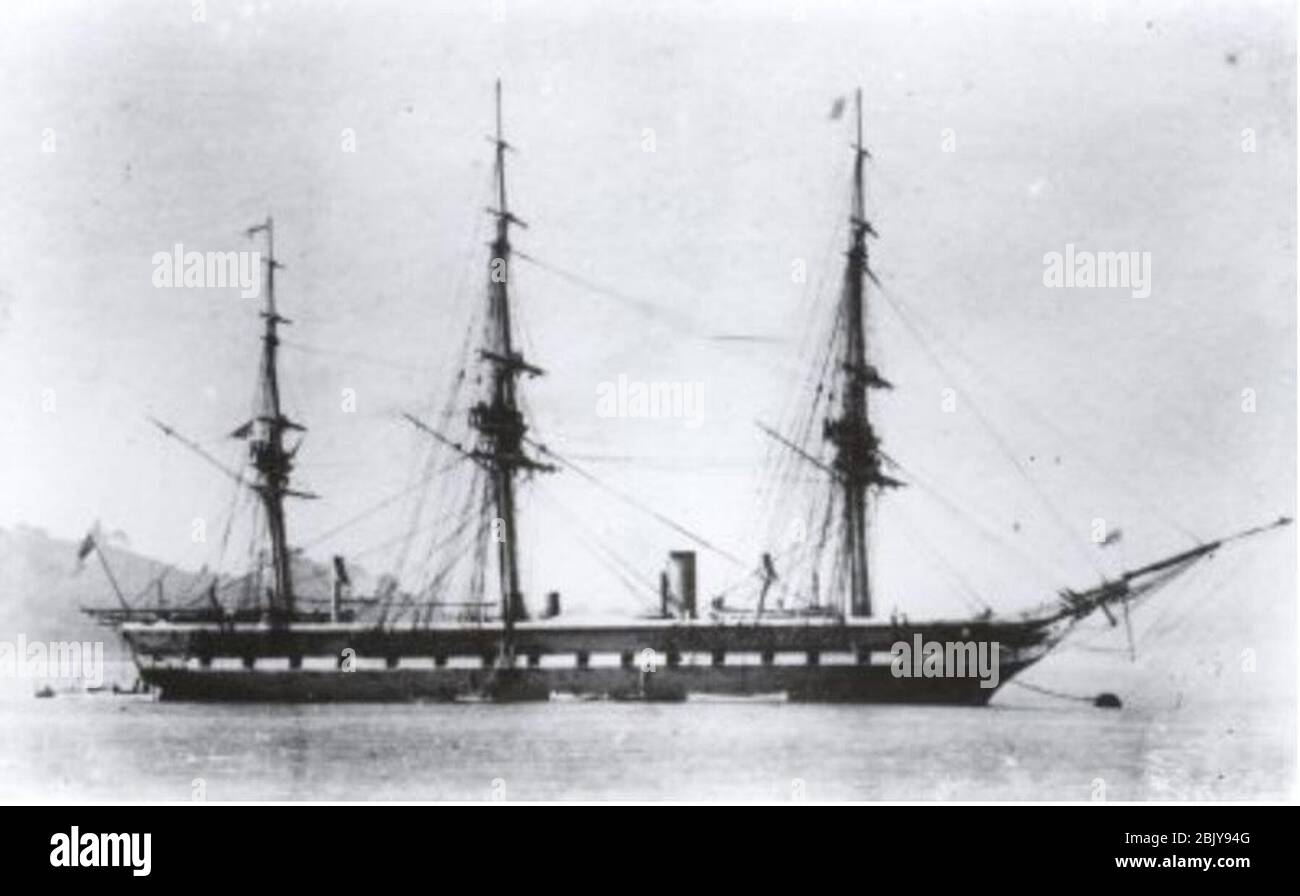 HMS Undaunted (1861 Stock Photo - Alamy