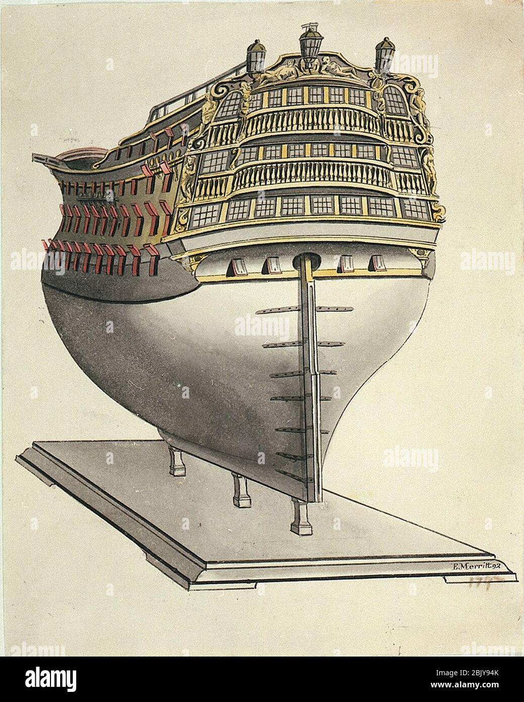HMS Victory Commissioned by Lord Nelson 2 April 1803 Stock Photo - Alamy