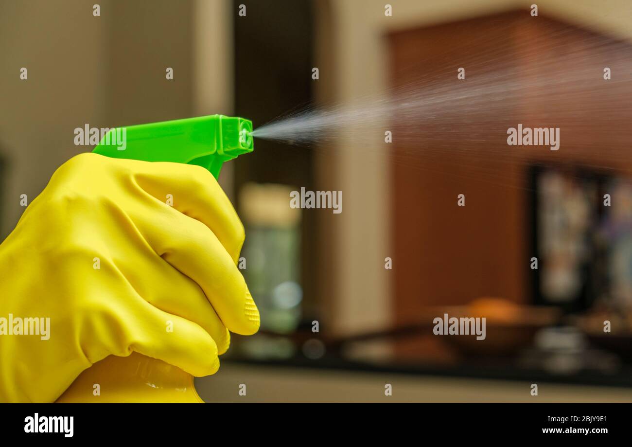 Spraying disinfectant hi-res stock photography and images - Alamy