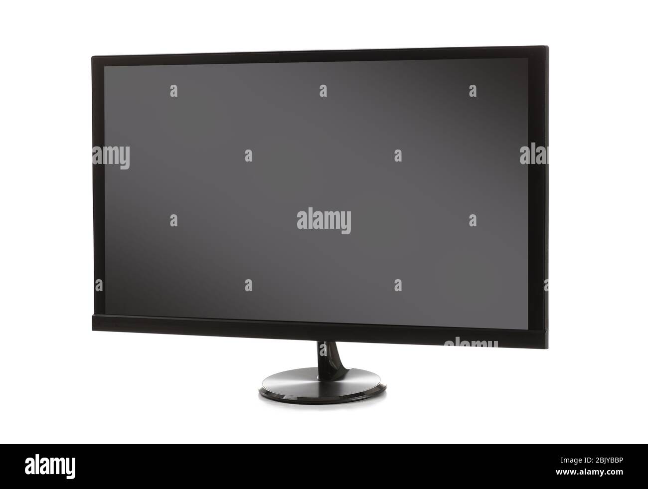 Modern TV set on white background Stock Photo - Alamy