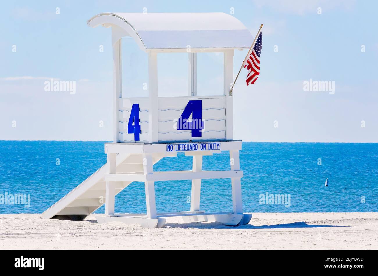 A Lifeguard Tower Is Empty On The Beach March 4 2016 In Gulf Shores