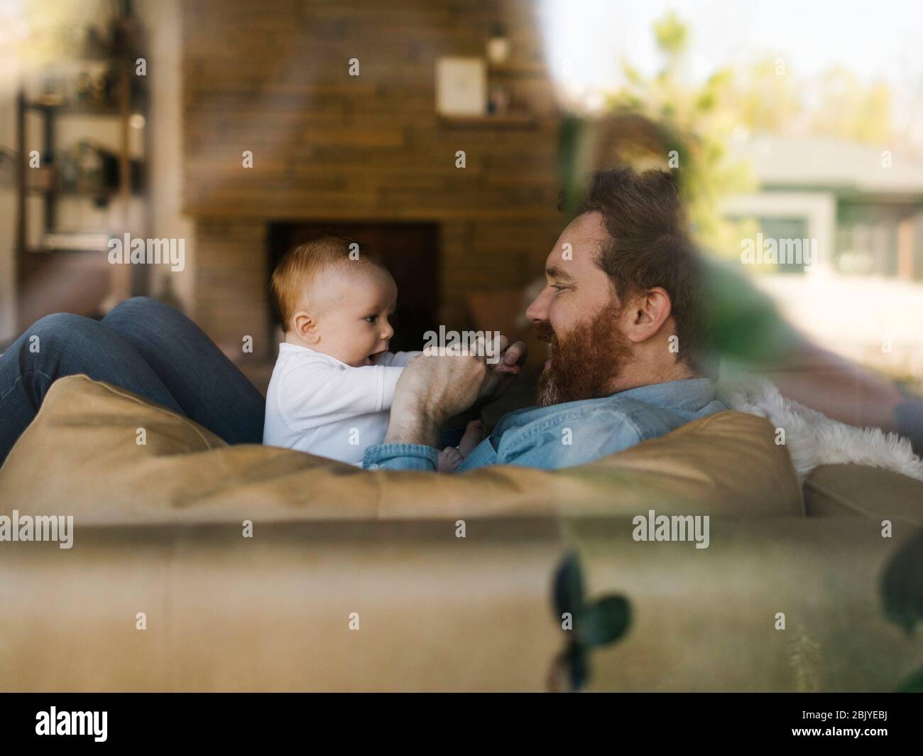 Father playing with baby son hi-res stock photography and images - Alamy