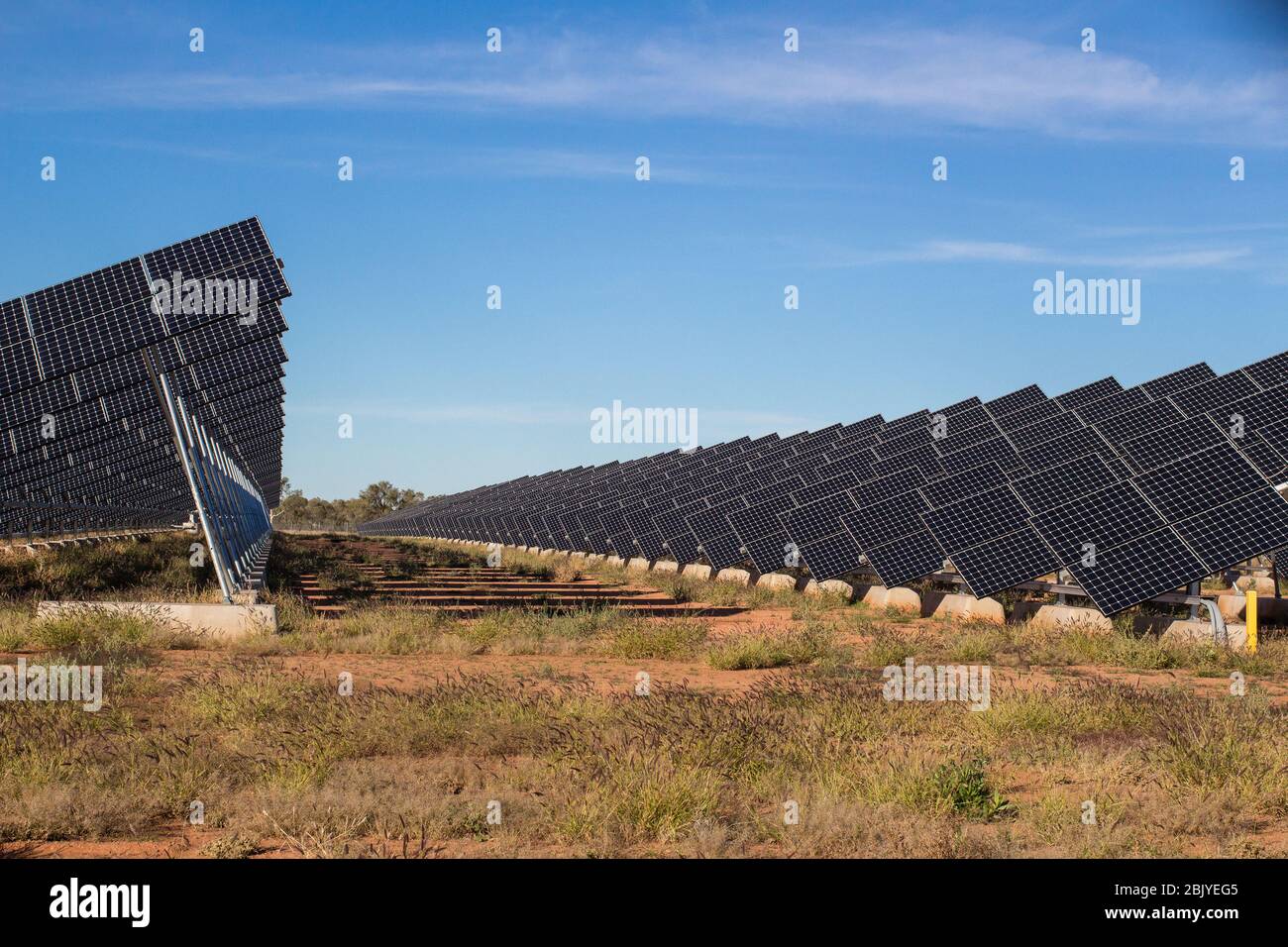 Solar Panels in the Australian outback Stock Photo - Alamy
