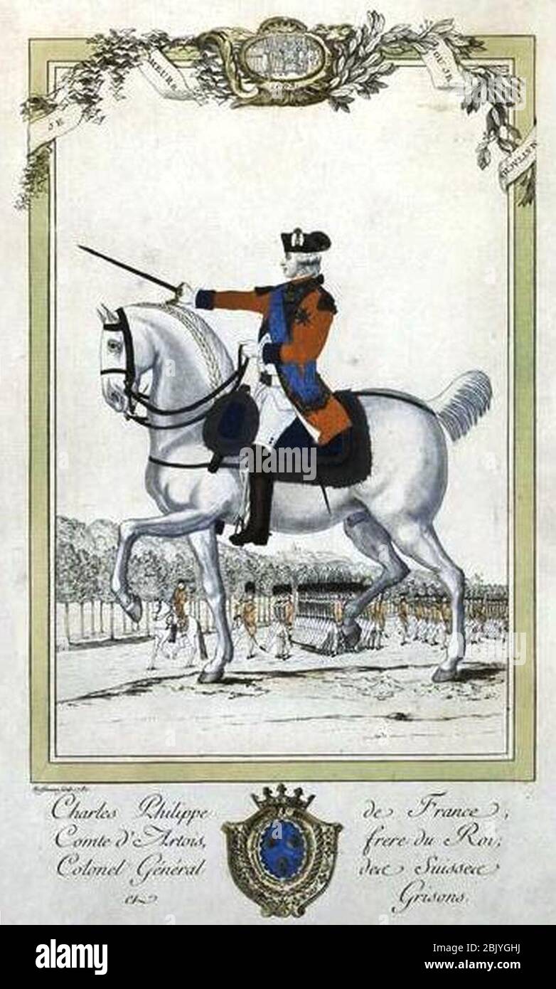 Hoffmann - Charles Philippe de France, colonel général des suisses ...